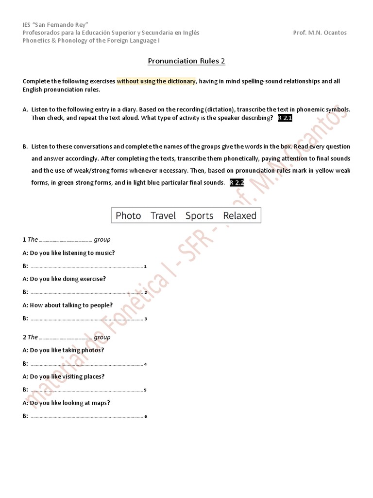 Phonetics & Phonology Exercises | PDF | Phonology | Human Communication