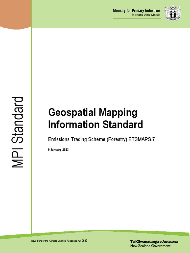 4756 ETS Geospatial Mapping Information Standard ETSMAPS7 v2 | PDF