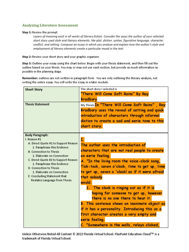 01.03 Analyzing Literature BY LILYBETH MALDONADO | PDF | Essays