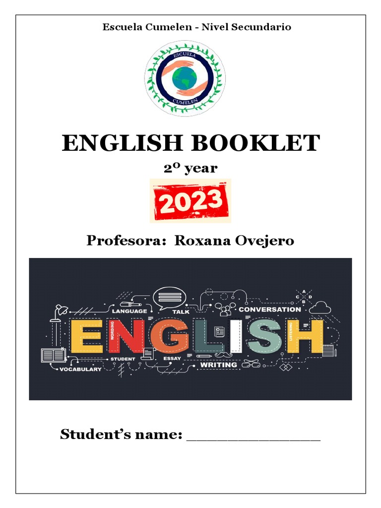 Booklet 2° Año - Cumelen 2023 | PDF | Verb | Languages