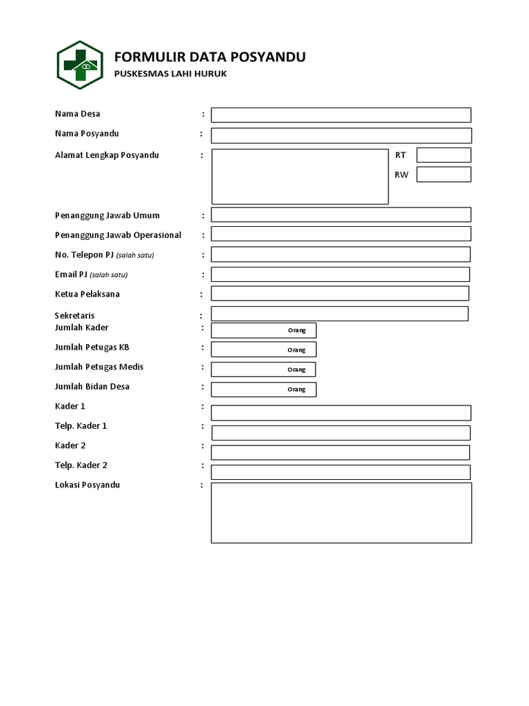 Form Data Posyandu | PDF | Agama & Spiritualitas | Fiksi Misteri ...
