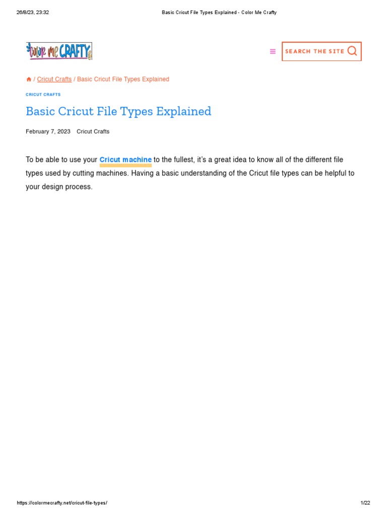 Best File Types for Cricut Projects | PDF | Computer Graphics ...