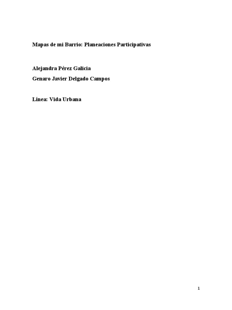 Publicación Mapas de Mi Barrio | PDF
