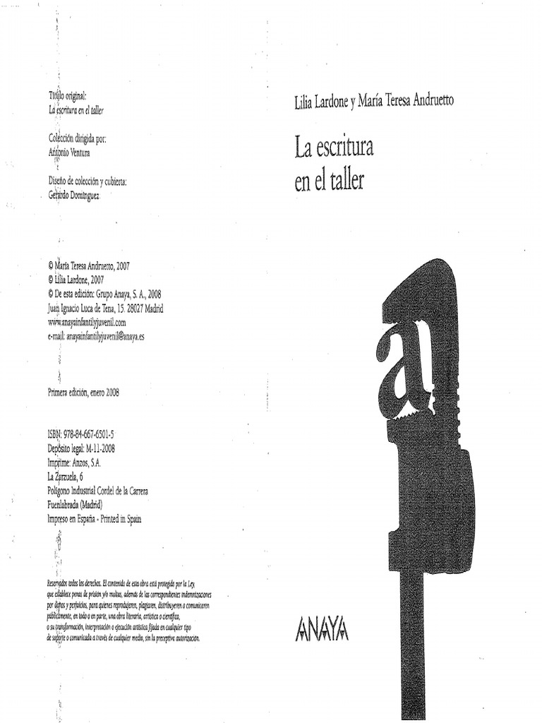 El Taller de Escritura Andruetto Lardone | PDF