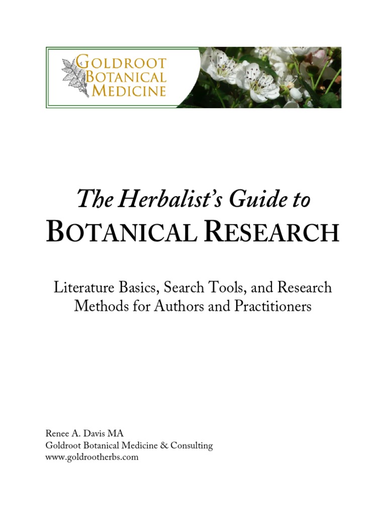 Herbalists Guide To Botanical Research | PDF | In Vitro | Randomized ...