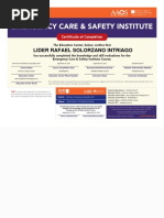 BSAFE - EN - Course Certificate - BSAFE | PDF