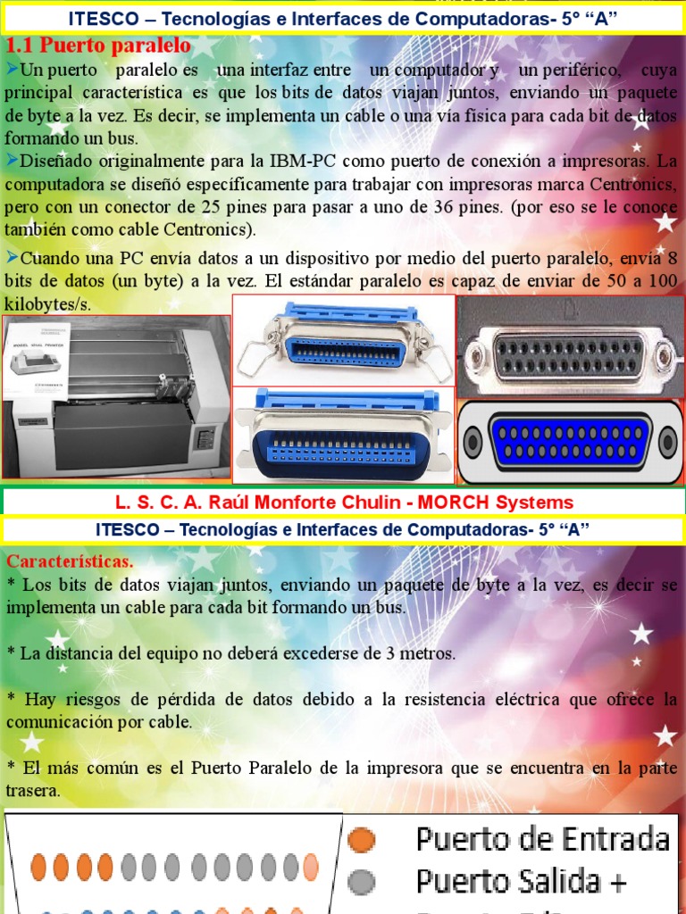 Características del Puerto Paralelo LPT | PDF | Bienes manufacturados ...