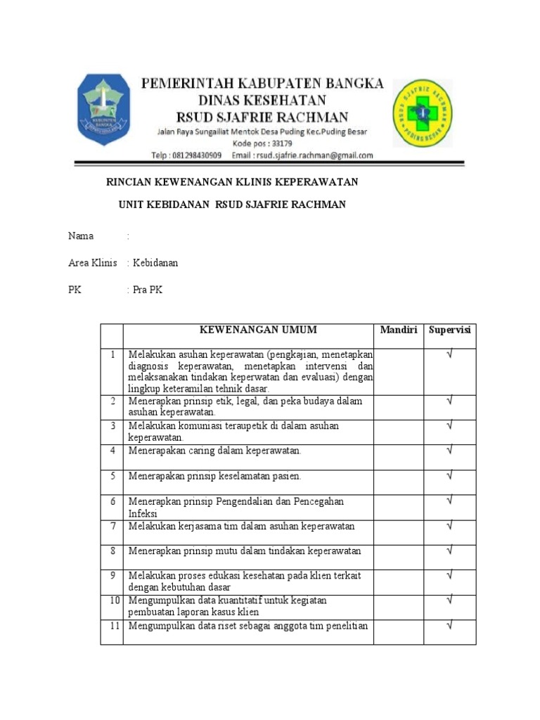 RKK Bidan Pra PK Sampai PK 2 | PDF | Sains & Matematika