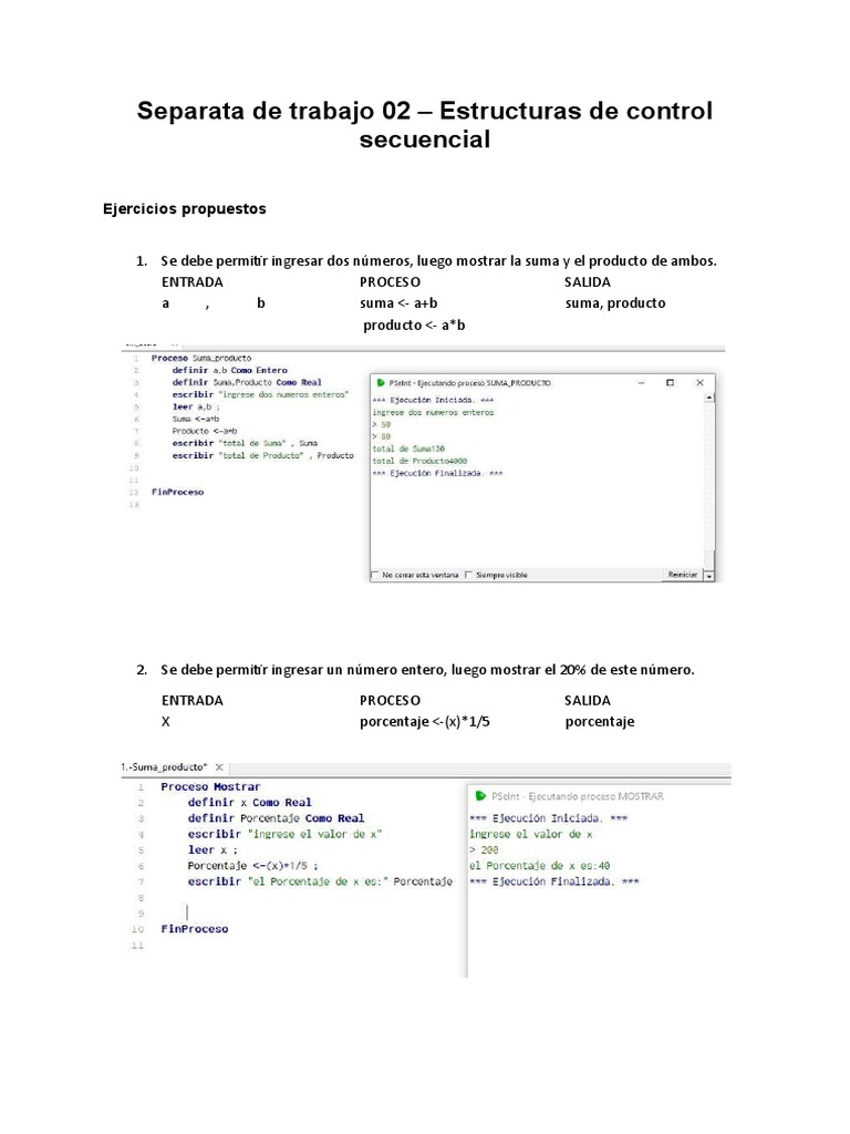 S03.s1 - Resolver Ejercicios | PDF