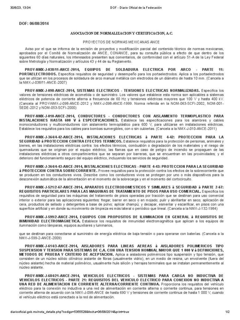 NMX J 098 Ance 2014 | PDF
