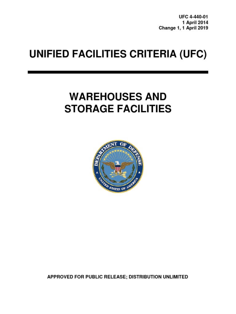 Ufc 4 440 01 2014 c1 | PDF | Warehouse | Refrigeration