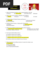 Islands Quiz Answers | PDF | Caribbean | The Bahamas