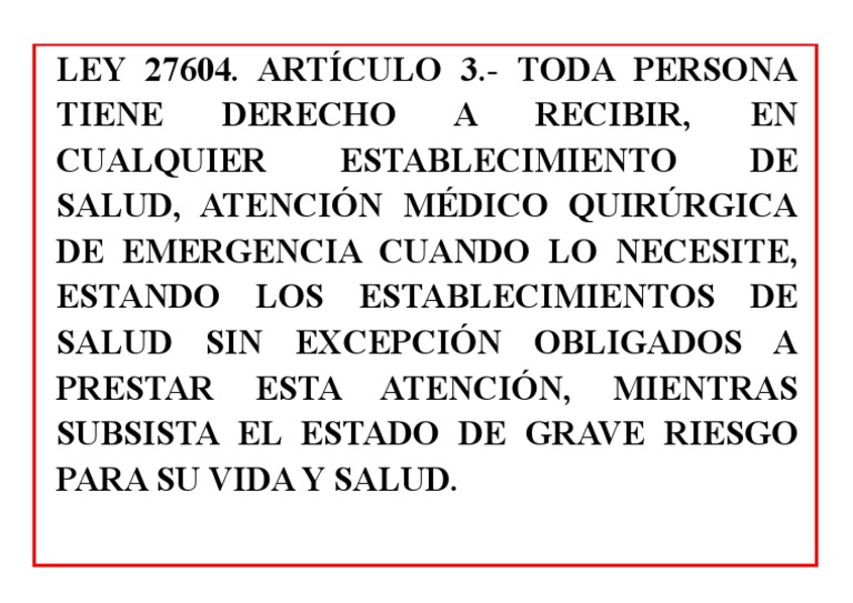 Ley 27604 | PDF