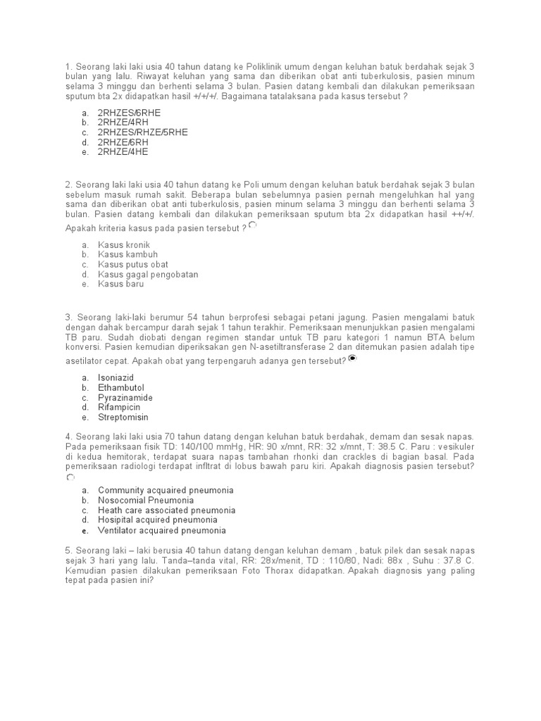 Latihan Soal Respi I | PDF