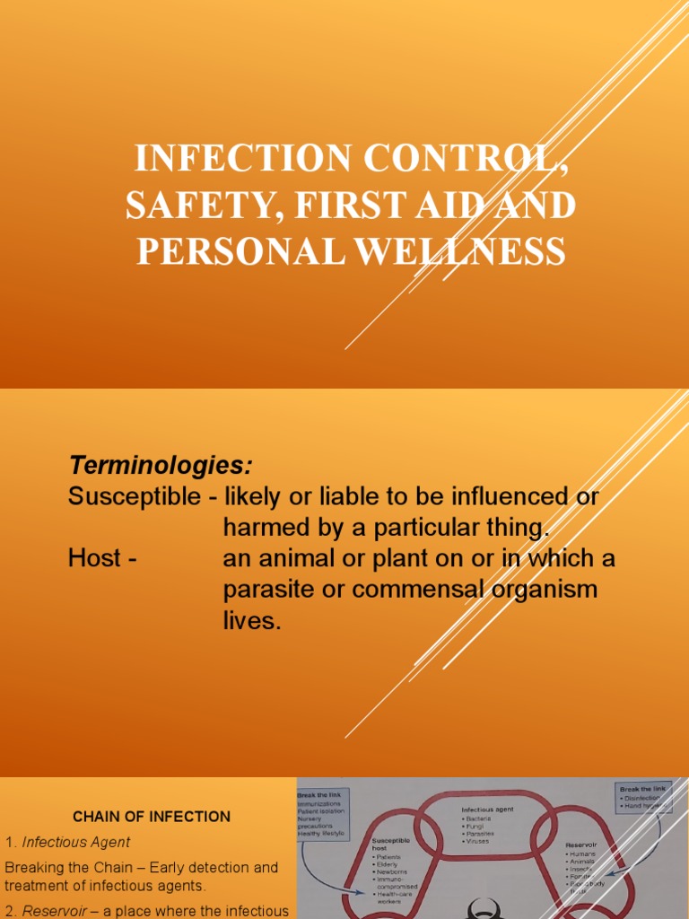 Module 2 INFECTION CONTROL, SAFETY, FIRST AID AND PERSONAL WELLNESS ...