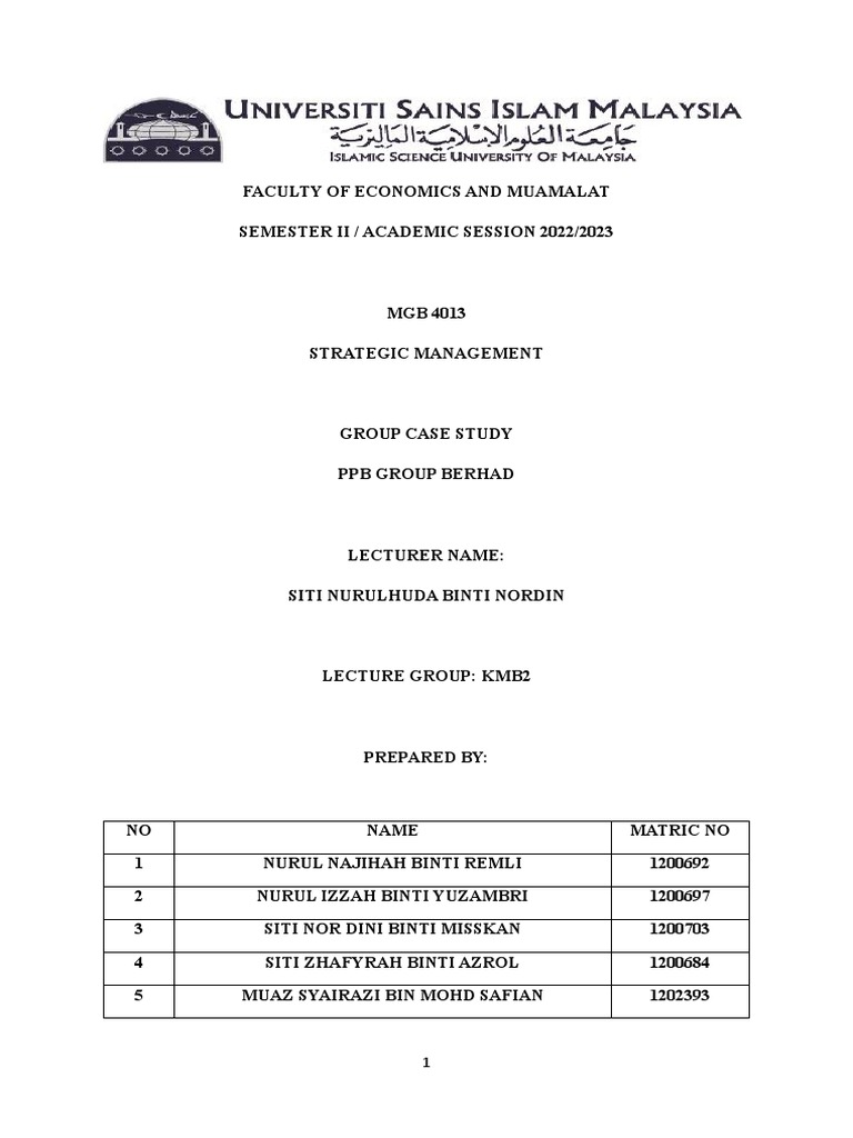 Group 10 - KMB 2 - Case Study PBB - MGB | PDF | Animal Feed | Soybean