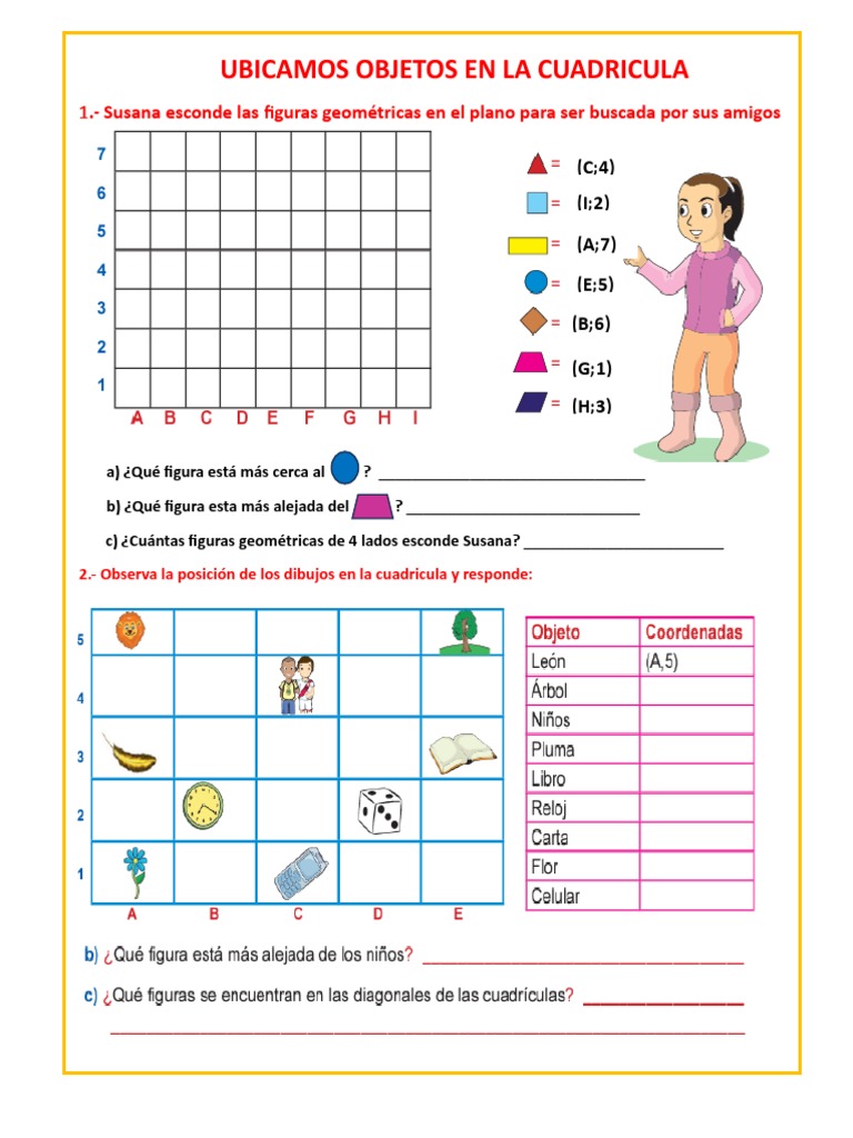 Ubicación de Objetos en la Cuadrícula | PDF