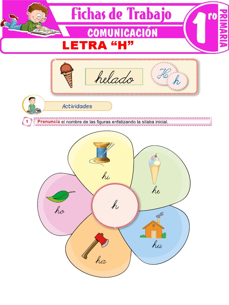 Letra "H" para Primer Grado de Primaria | PDF | Animales domesticados