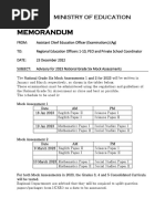 Grade 5 National Assessments 2025 Schedule | PDF | Learning