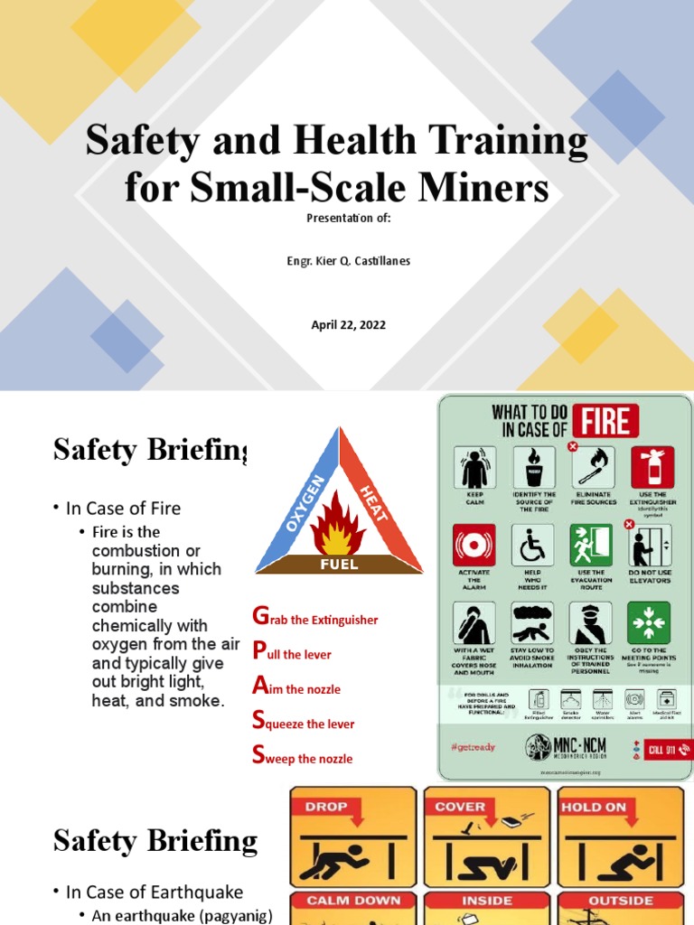 Safety Training for Small-Scale Miners | PDF | Occupational Safety And ...