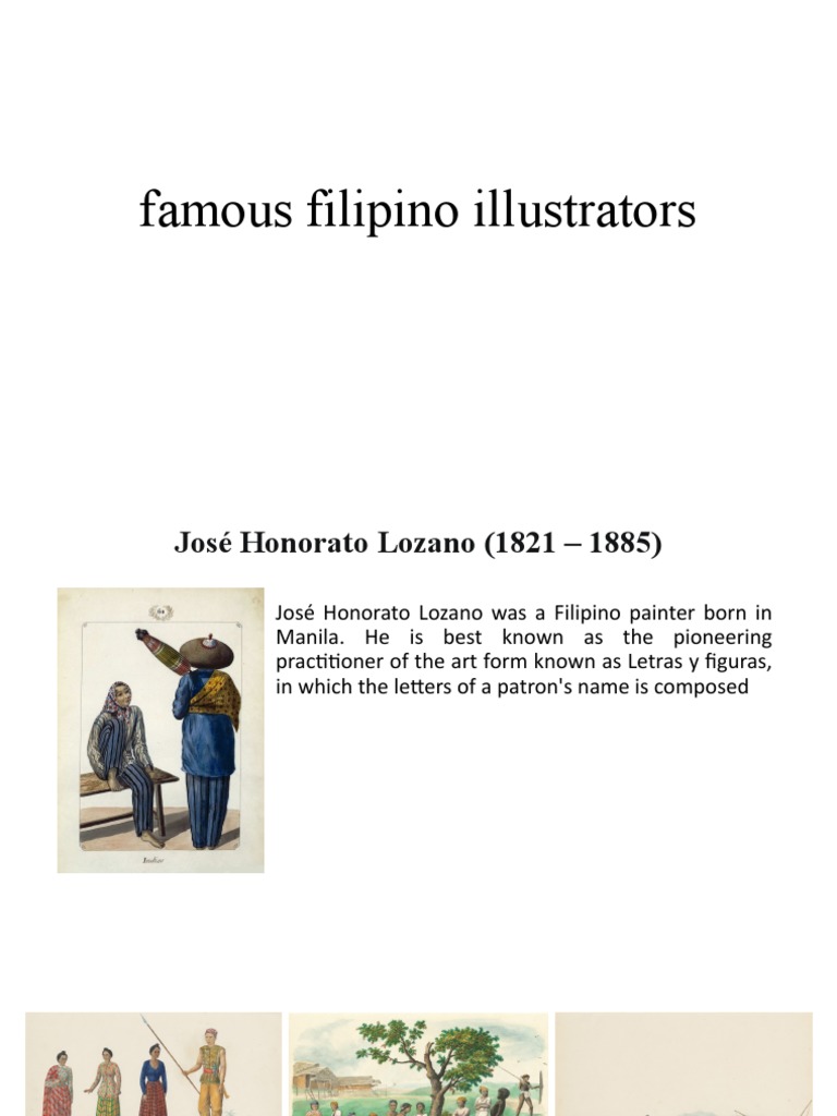 Famous Filipino Illustrator and Artist | PDF