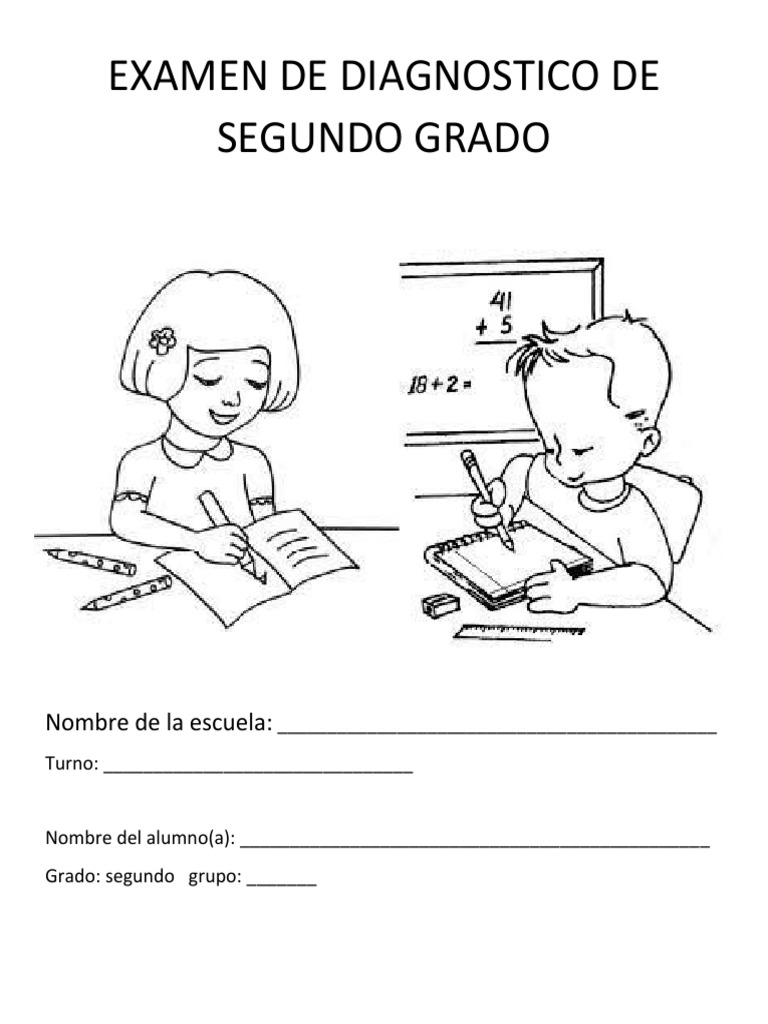 Examen de Diagnostico de Segundo Grado | PDF