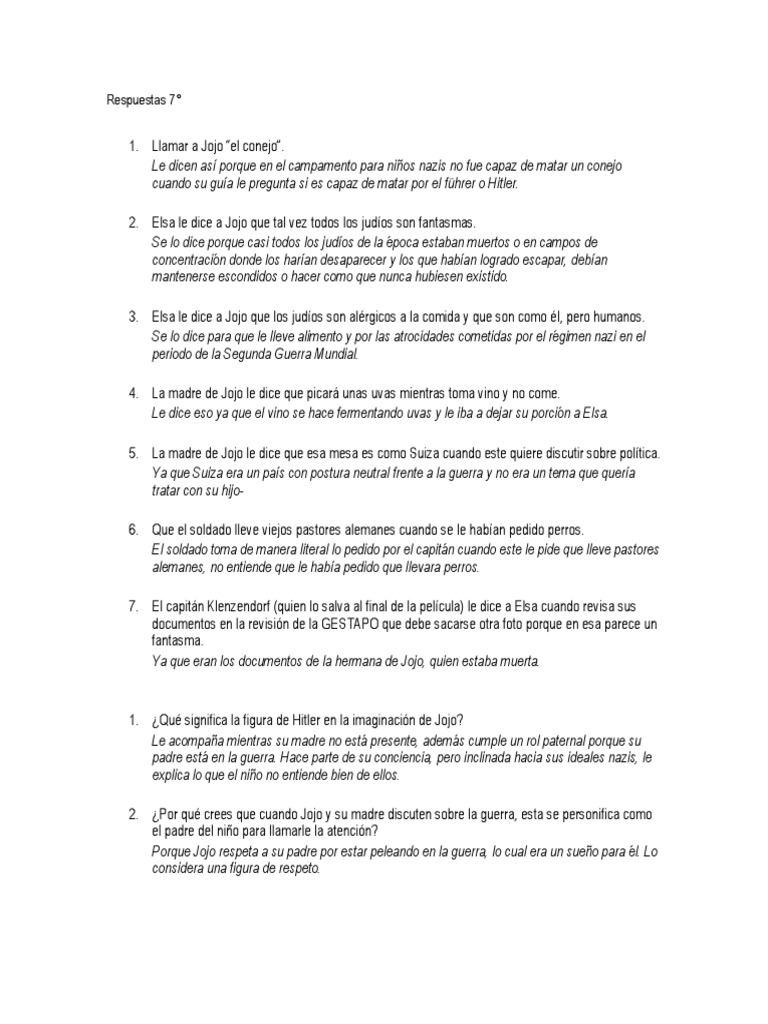 Jojo y la realidad del nazismo | PDF | Historia | Novela negra ...