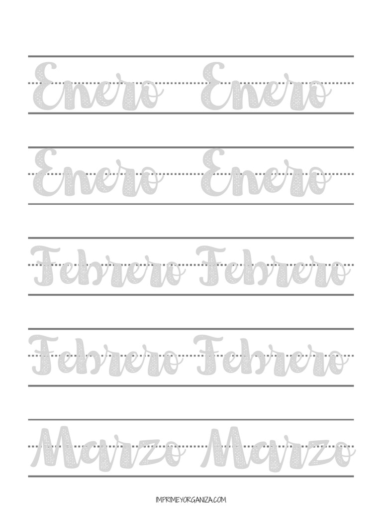 Lettering Meses | PDF