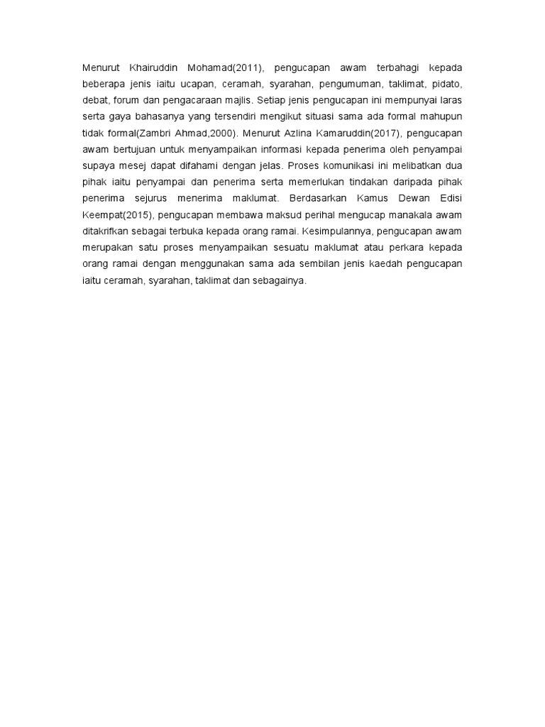 Pengucapan Awam | PDF