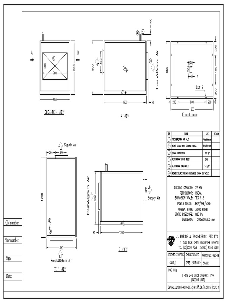 AHU Drawing Updated | PDF