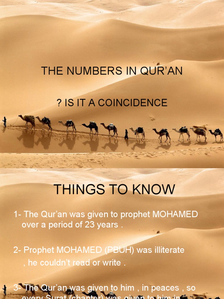 The Numbers in Qur'an | PDF | Mythology | Religious Behaviour And ...
