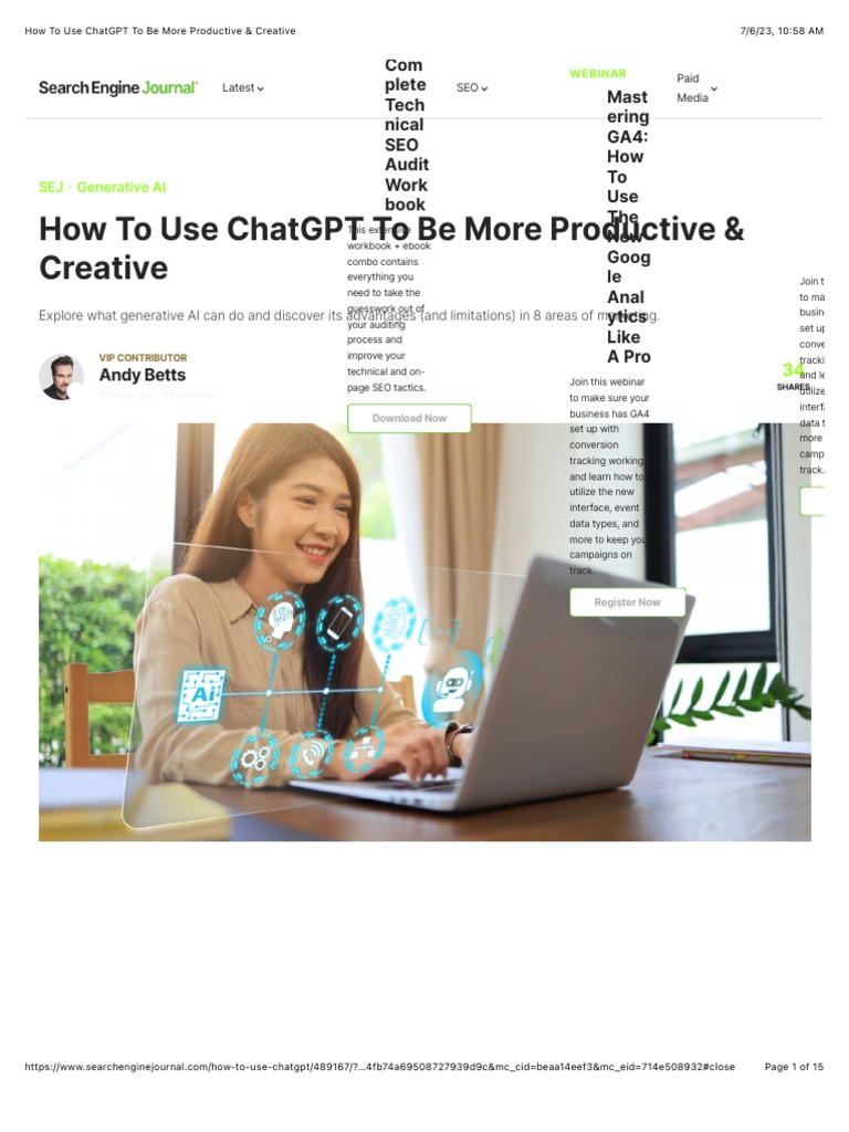 How To Use ChatGPT To Be More Productive & Creative | PDF | Computer ...