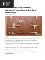 Macam Macam Simpul Pramuka Dilengkapi Fungsi & Gambarnya | PDF