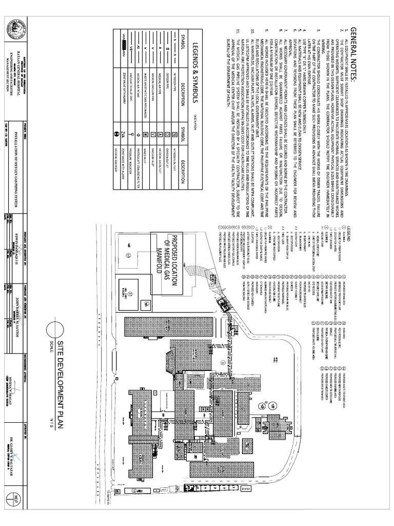 Oxygen Piping Drawings | PDF