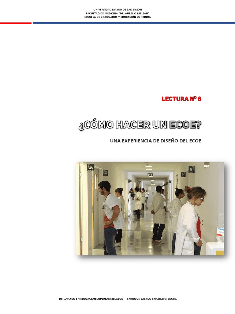 Lectura 6 Cómo Hacer Un ECOE | PDF | Evaluación | Medicina
