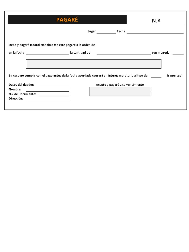 Formato Pagare | PDF