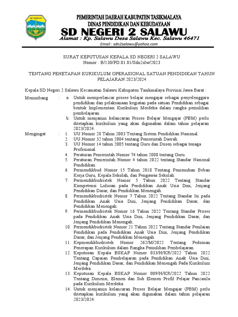 SK Kosp SDN 2 Salawu 2023 | PDF