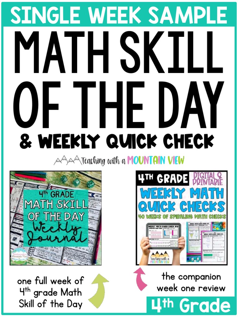 4th Grade Daily Math Skills Review | PDF | Multiplication | Numbers