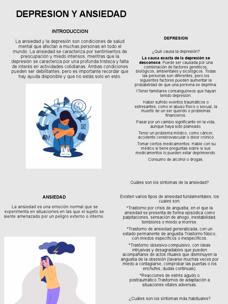 Síntomas de Ansiedad y Depresión | PDF | Ansiedad | Depresión (estado ...