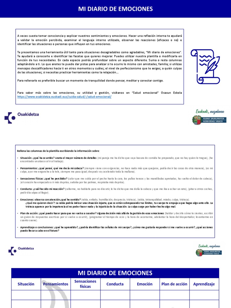 Mi Diario de Emociones | PDF