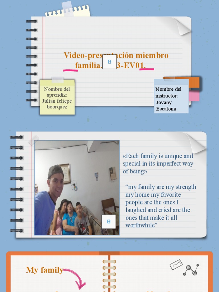 Video Presentacion Miembro Familia Aa3 Ev01 De Julian Pdf