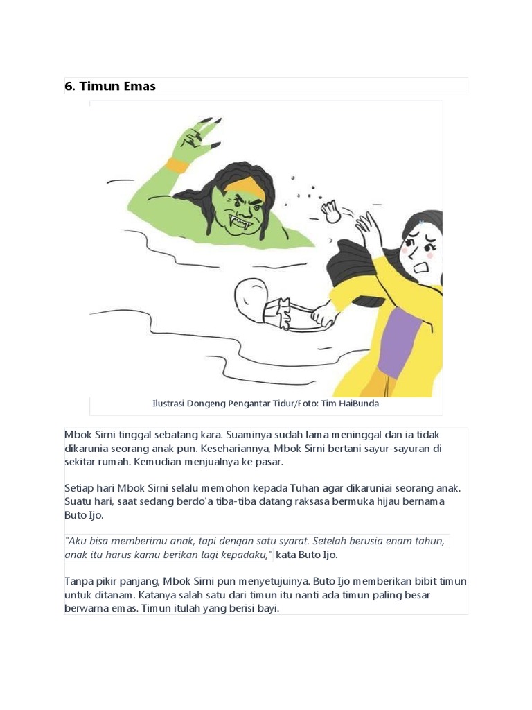 Timun Emas | PDF | Fiksi Misteri, Thriller, & Kejahatan