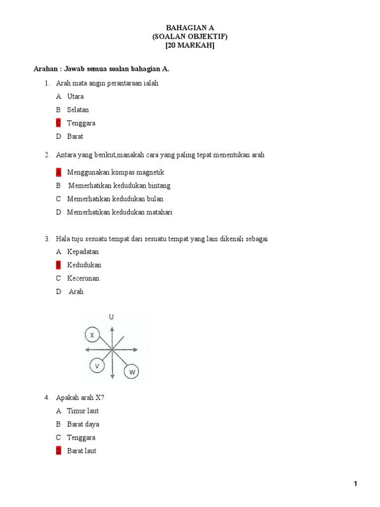 Skema Jawapan PPT Geo T1 Ogos 2022 | PDF