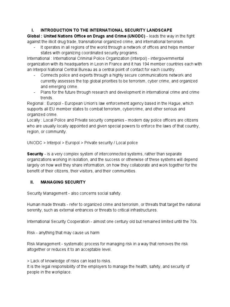International Security Management | PDF | Social Science
