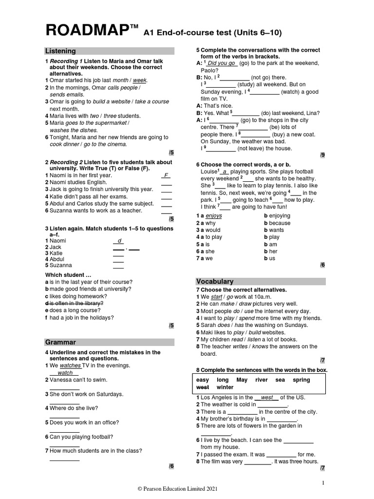End-Of-Course Test PDF | PDF