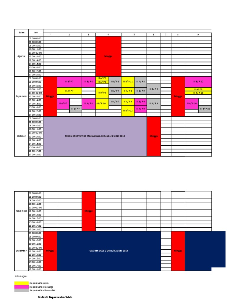 Jadwal Lengkap | PDF