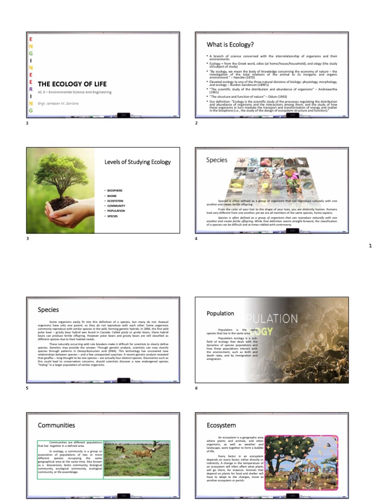 Understanding Life's Ecology | PDF | Ecosystem | Ecology