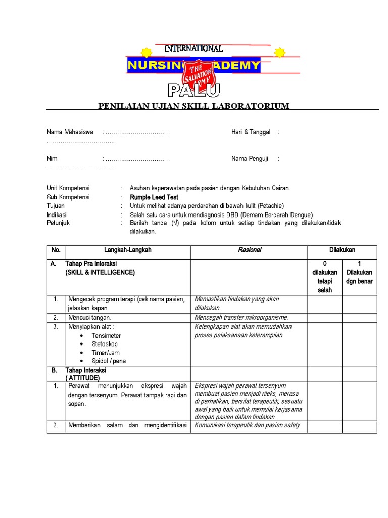 Rumple Leed Test | PDF | Pengembangan Diri | Sains & Matematika