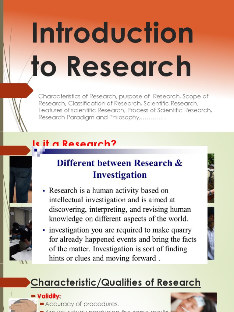 First Class Introduction To Research | PDF