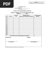 Purchase Request Form | PDF | Finance & Money Management